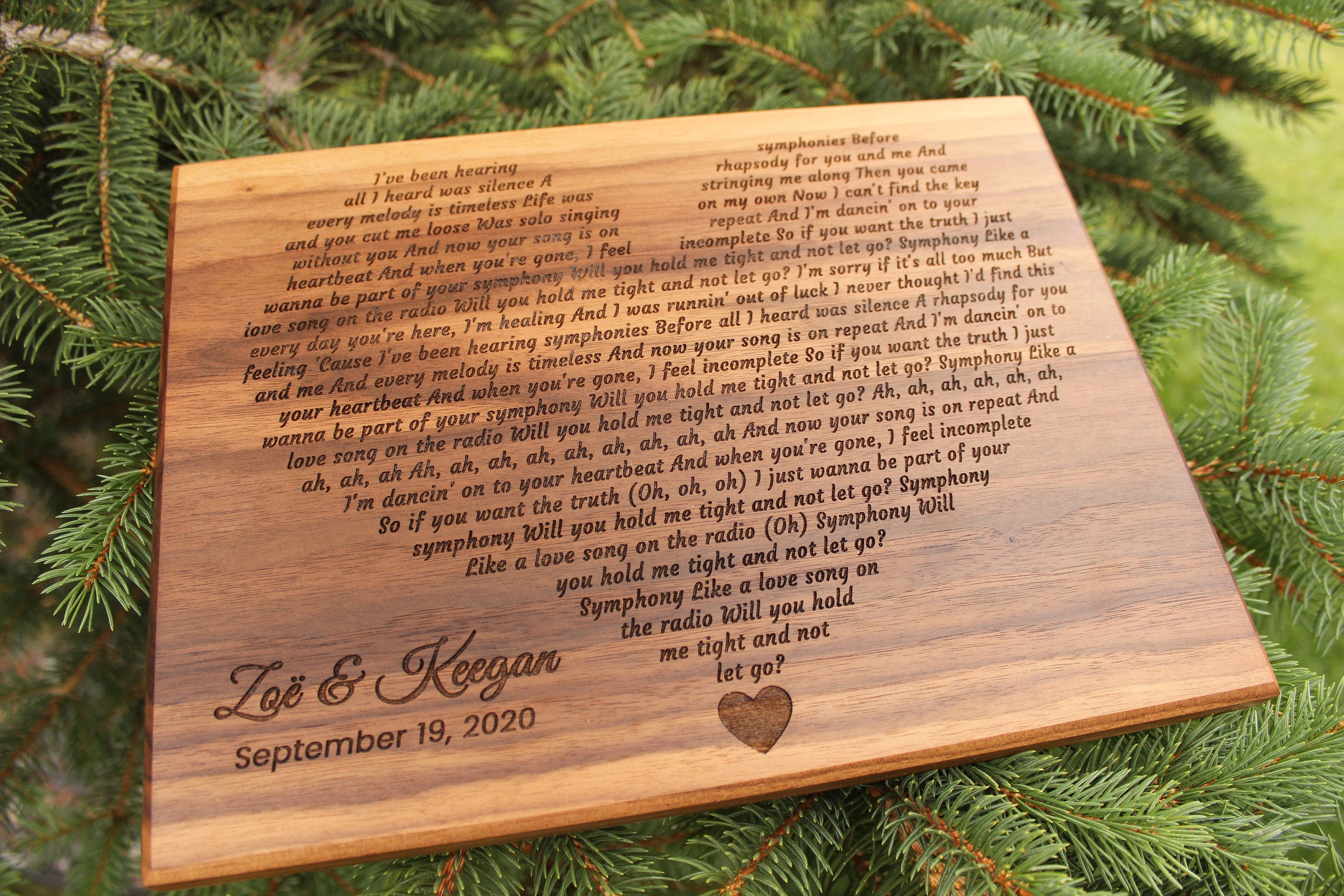 First Dance Song Engraved Wedding Gift Anniversary Gift | Etsy