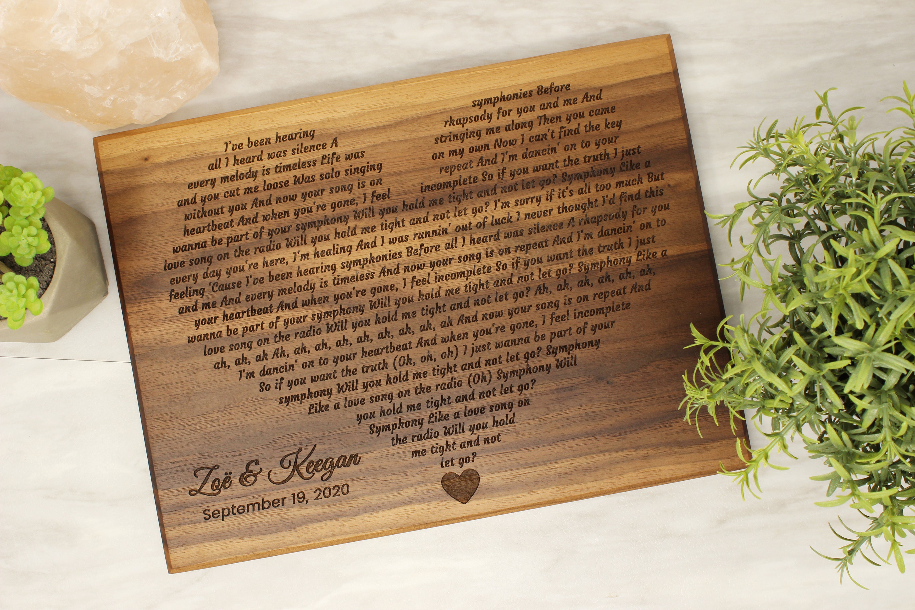 First Dance Song Engraved Wedding Gift Anniversary Gift | Etsy