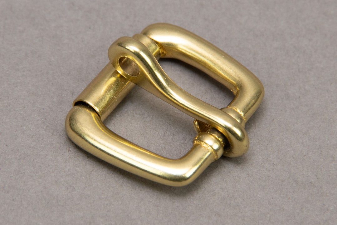 Premium Locking Roller Buckle .75inch Heel Style Solid Brass - Etsy