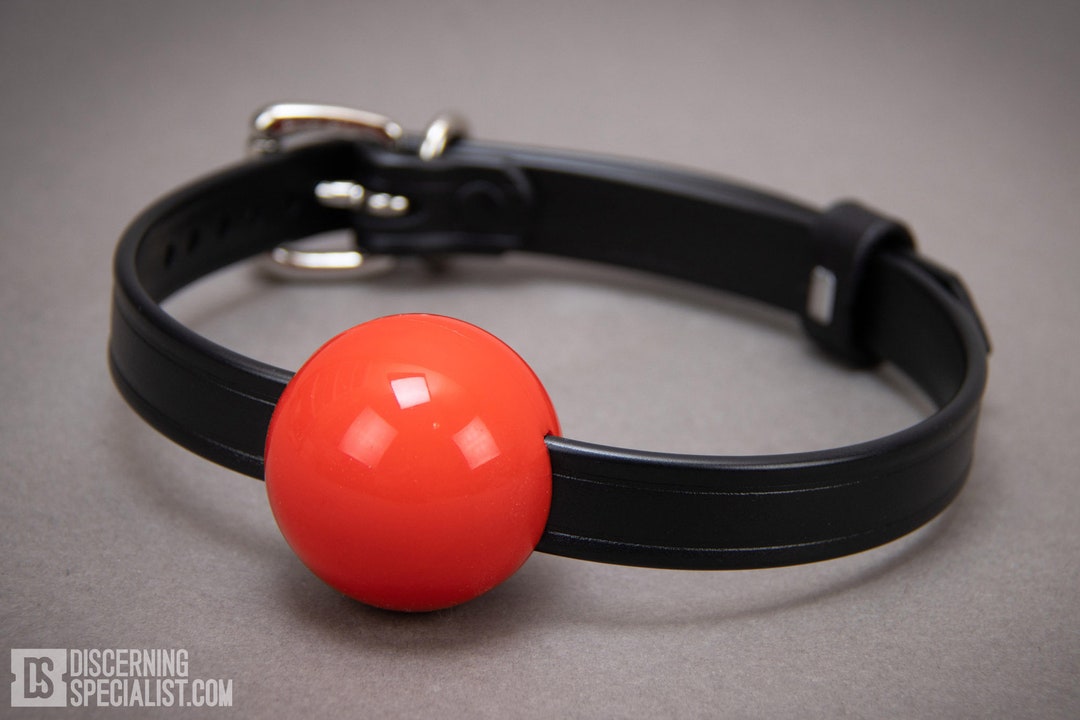 Ball Gag Silicone Premium Ball Biothane Strap - Etsy