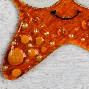 Sea Star Art Glass Sea Life Collection, Fused Glass Painted Wall ...