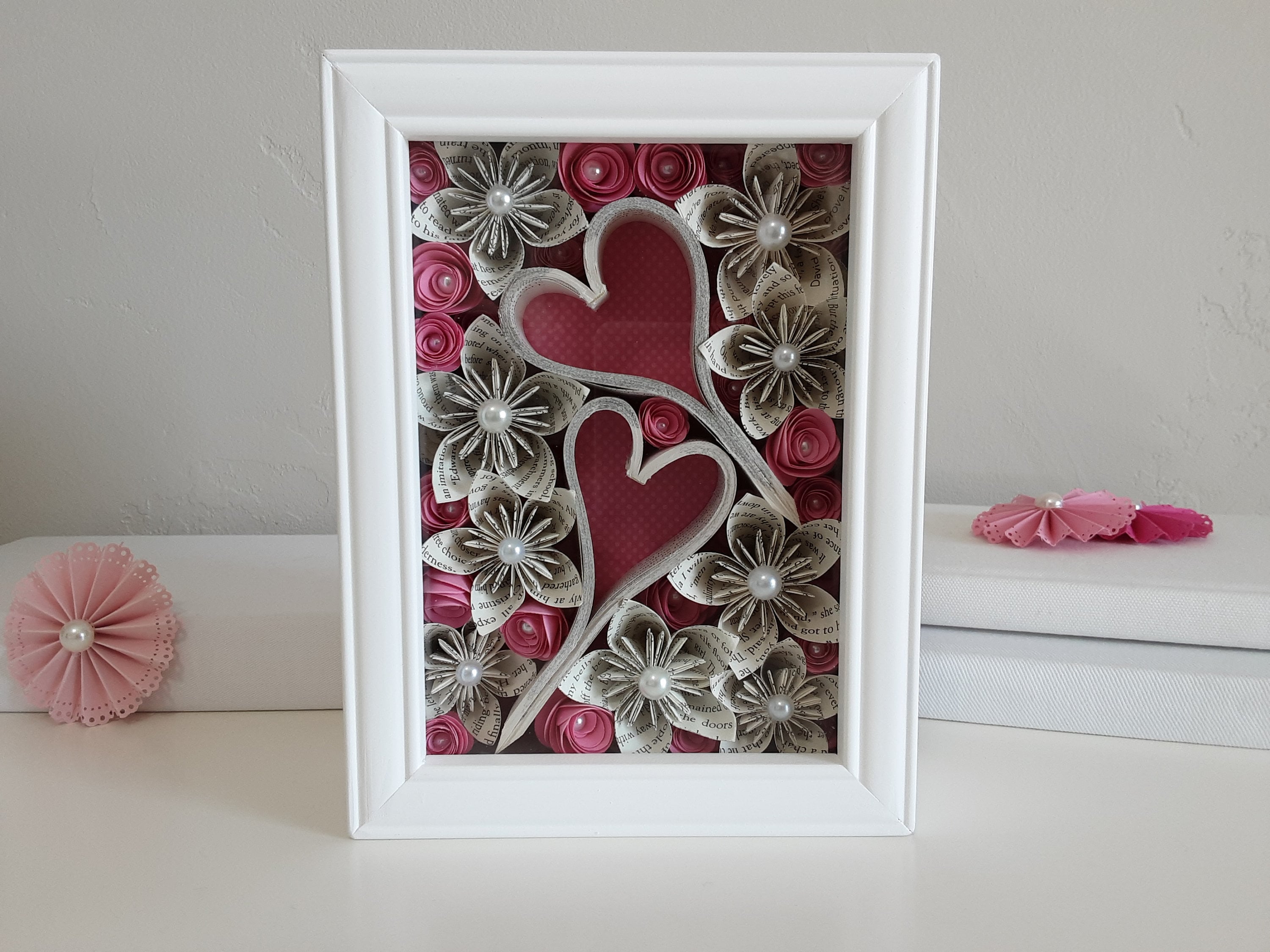 Book Sculpture Book Page Art Framed Book Art Wall Art Home - Etsy