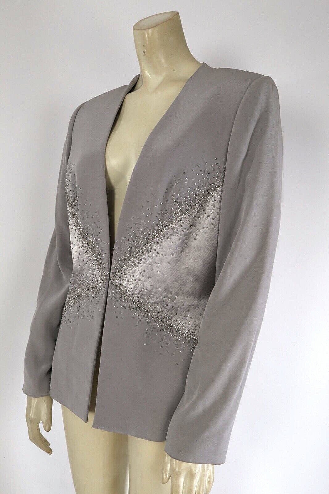 Vintage Montage by Mon Cheri Gray Sequin Detailed Open Front - Etsy