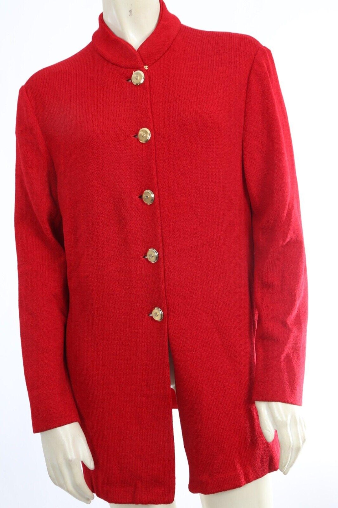 Vintage St. John Collection Red Knit Button Down Cardigan Size 8 - Etsy
