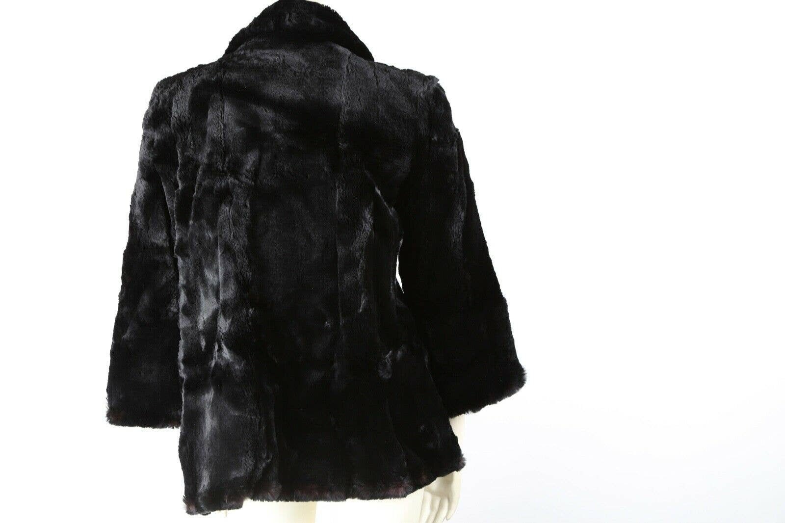 Vintage Black Sheared Beaver Silky Smooth Fur Short Coat Size S - Etsy