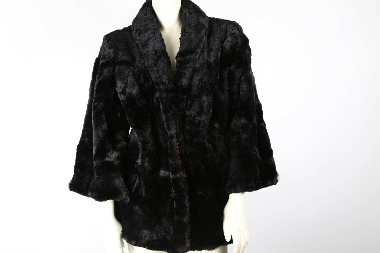 Vintage Black Sheared Beaver Silky Smooth Fur Short Coat Size S - Etsy