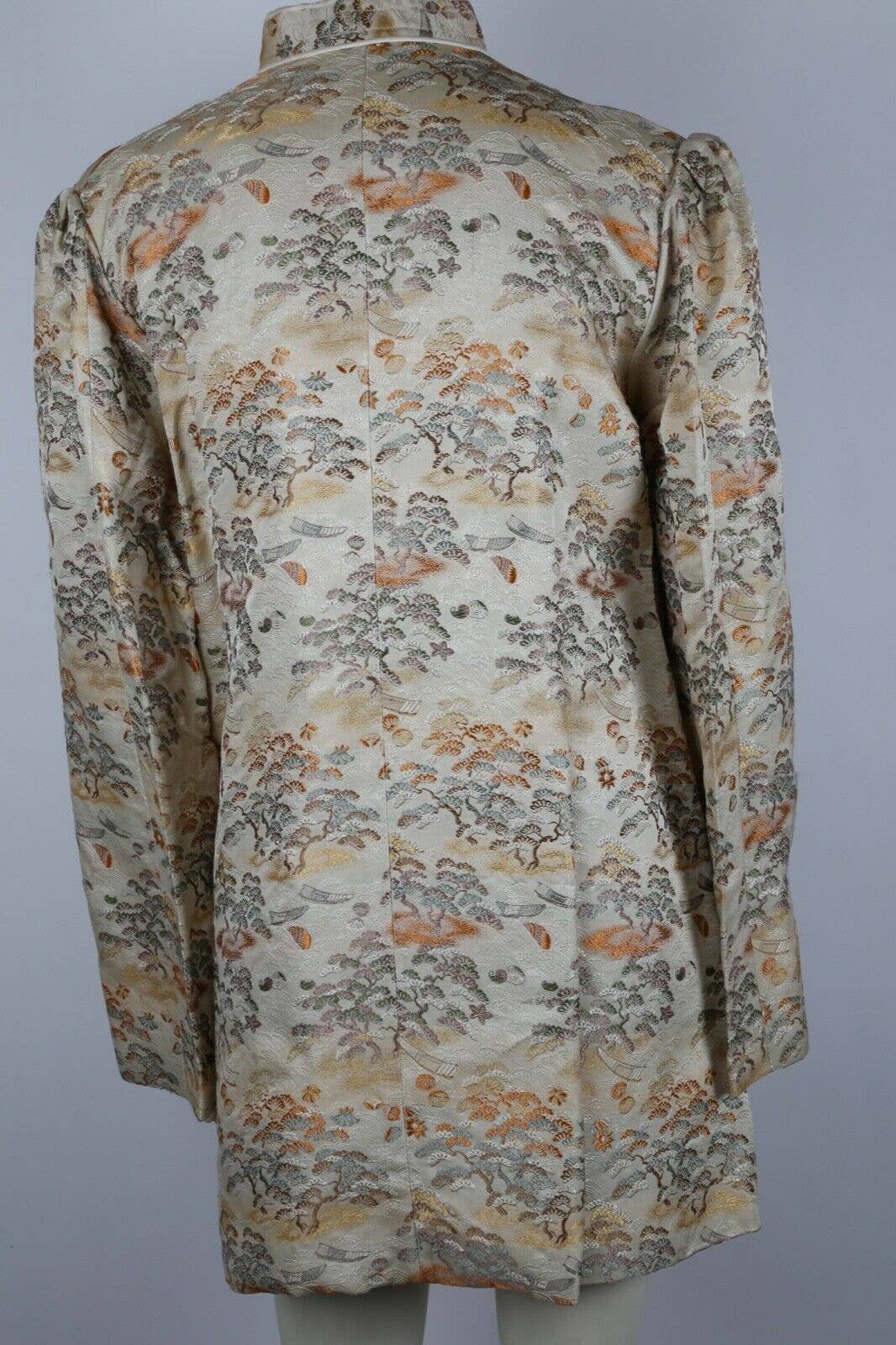 Vintage Beige Toggle Closure Chinese Jacket Size S - Etsy