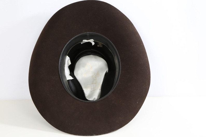 Vintage Mens Stetson Stallion Brown Pure Wool Cowboy Hat Size 6 7/8 - Etsy