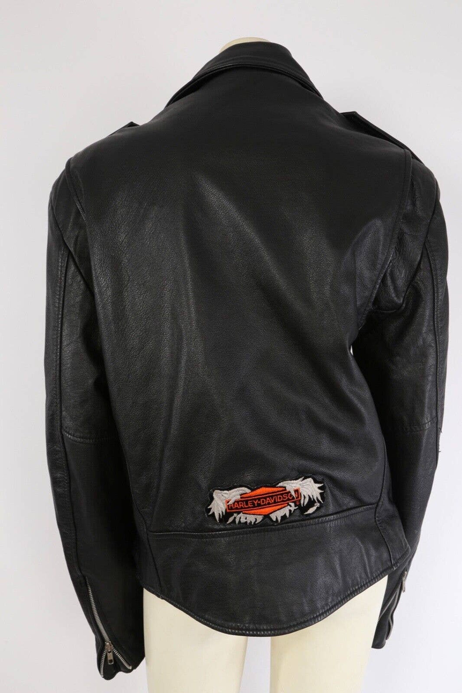Vintage OPEN ROAD Black Motorcycle Zipper Jacket Size 38 - Etsy