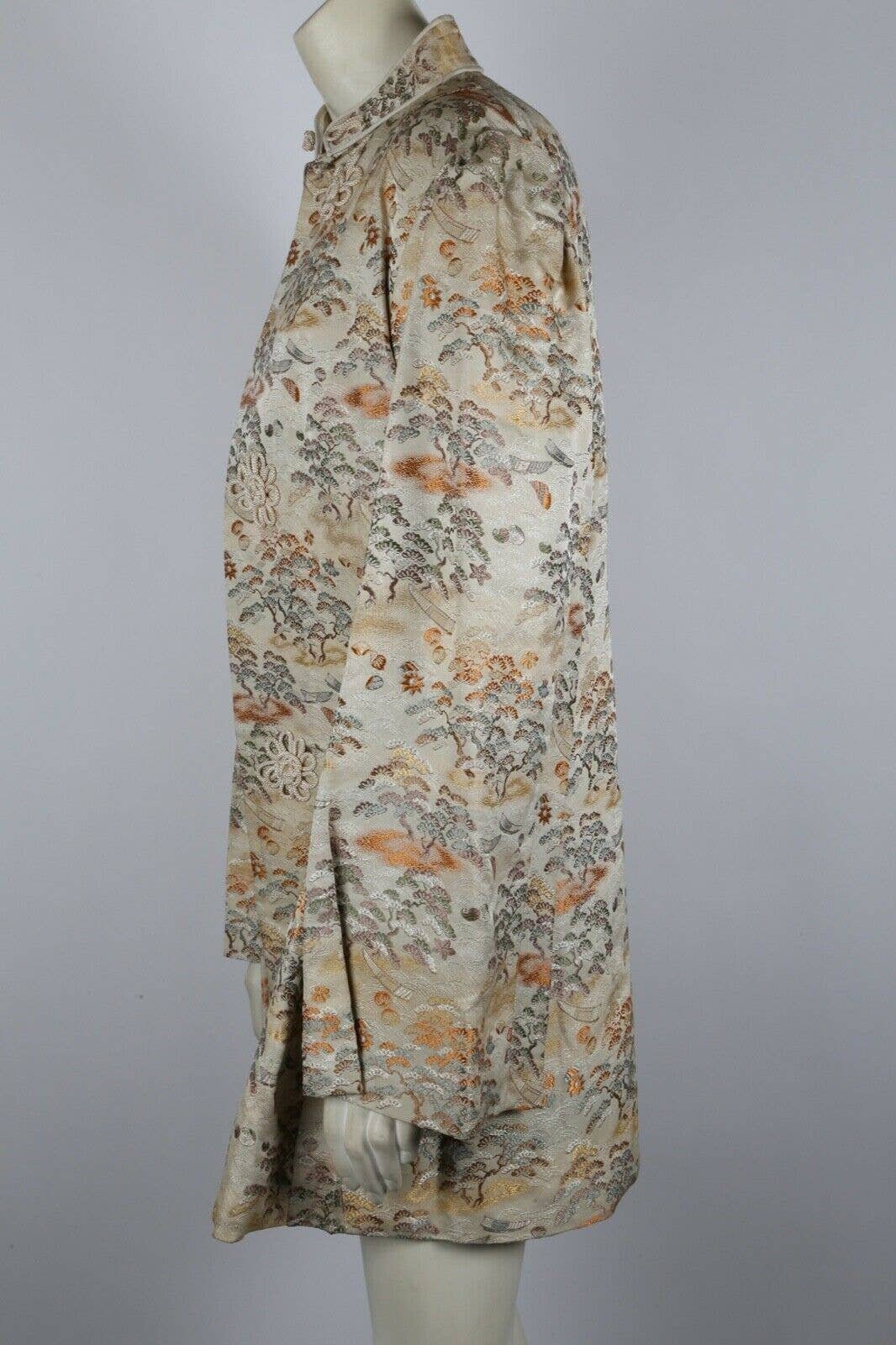 Vintage Beige Toggle Closure Chinese Jacket Size S - Etsy