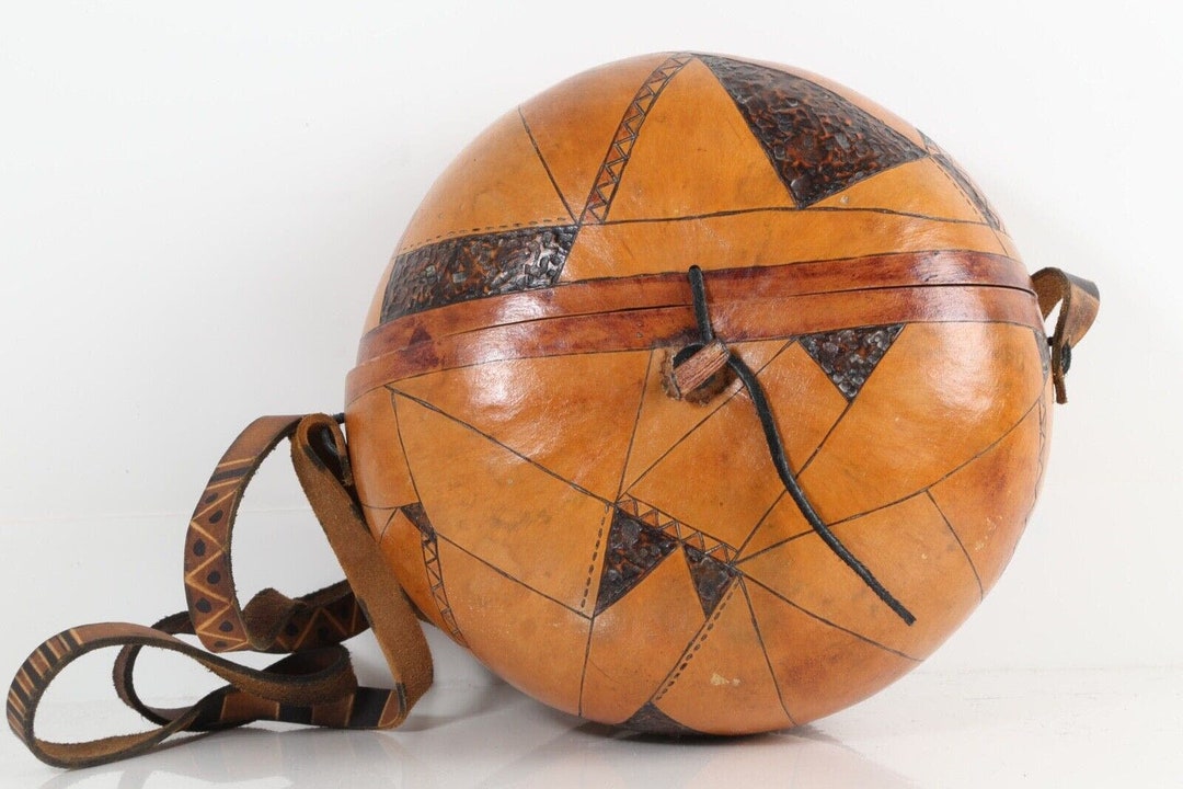 Vintage Beige Coconut Round Ball Shape Shoulder Bag - Etsy