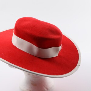 Women's Vintage Red Floppy Hat Size S - Etsy