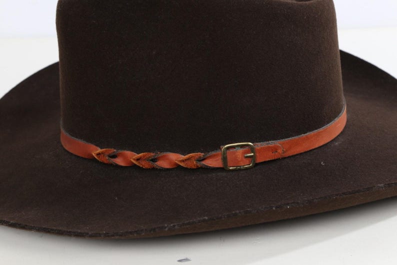 Vintage Mens Stetson Stallion Brown Pure Wool Cowboy Hat Size 6 7/8 - Etsy