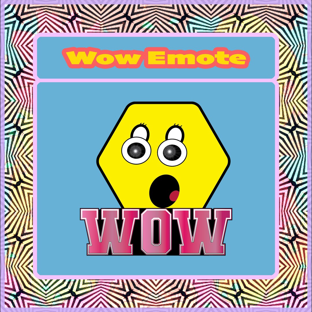 Wow Emote Twitch Icon, Discord, Emoji, Gif, Digital Download - Etsy