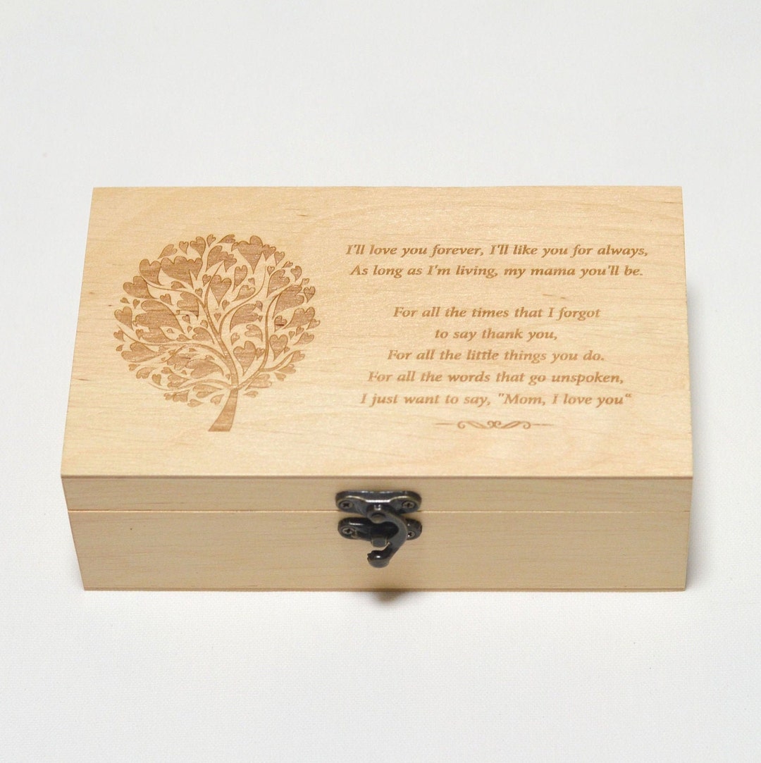 Custom Wooden Box Tree of Life, Personalized Boxes Wholesale, Monogram ...