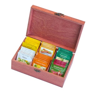The Wheel of Time Tea Box | Tea Chest | Engraved Wooden Tea Box With ...