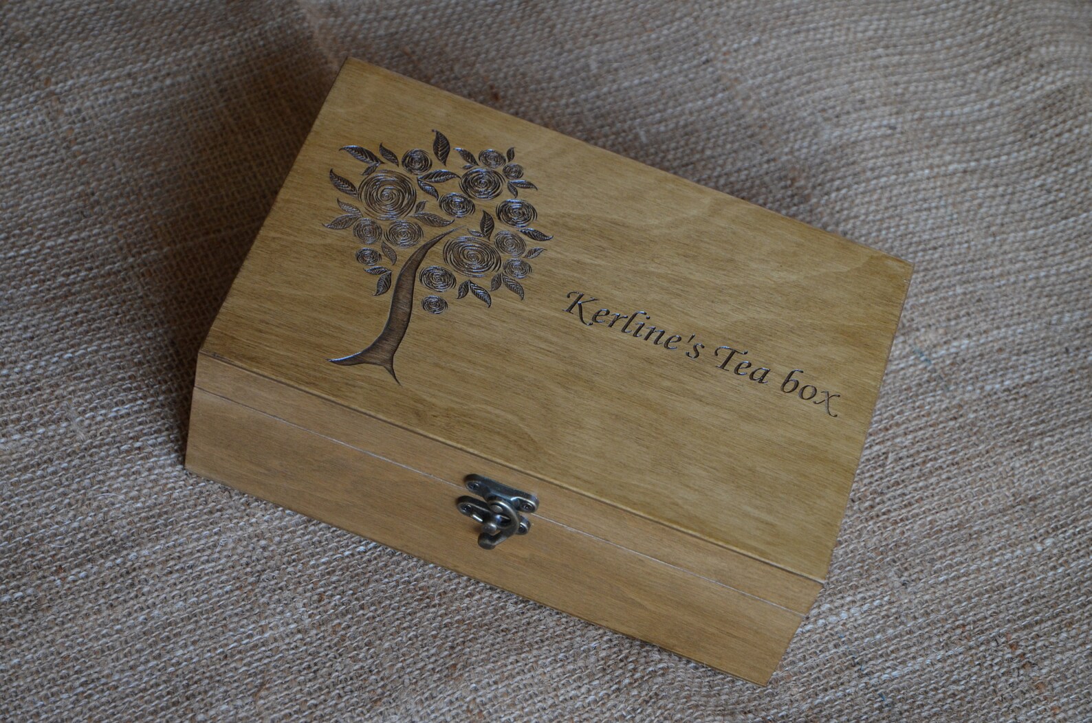Personalised Tea Box Organizer Custom Engraved Tea Box - Etsy