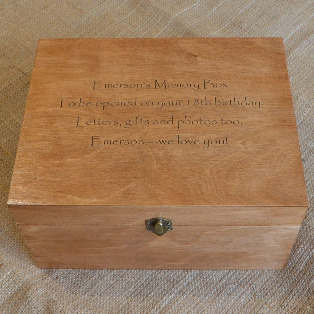 Memory Box Baby Personalized Baby Memory Box Baby Girl Keepsake Box for ...