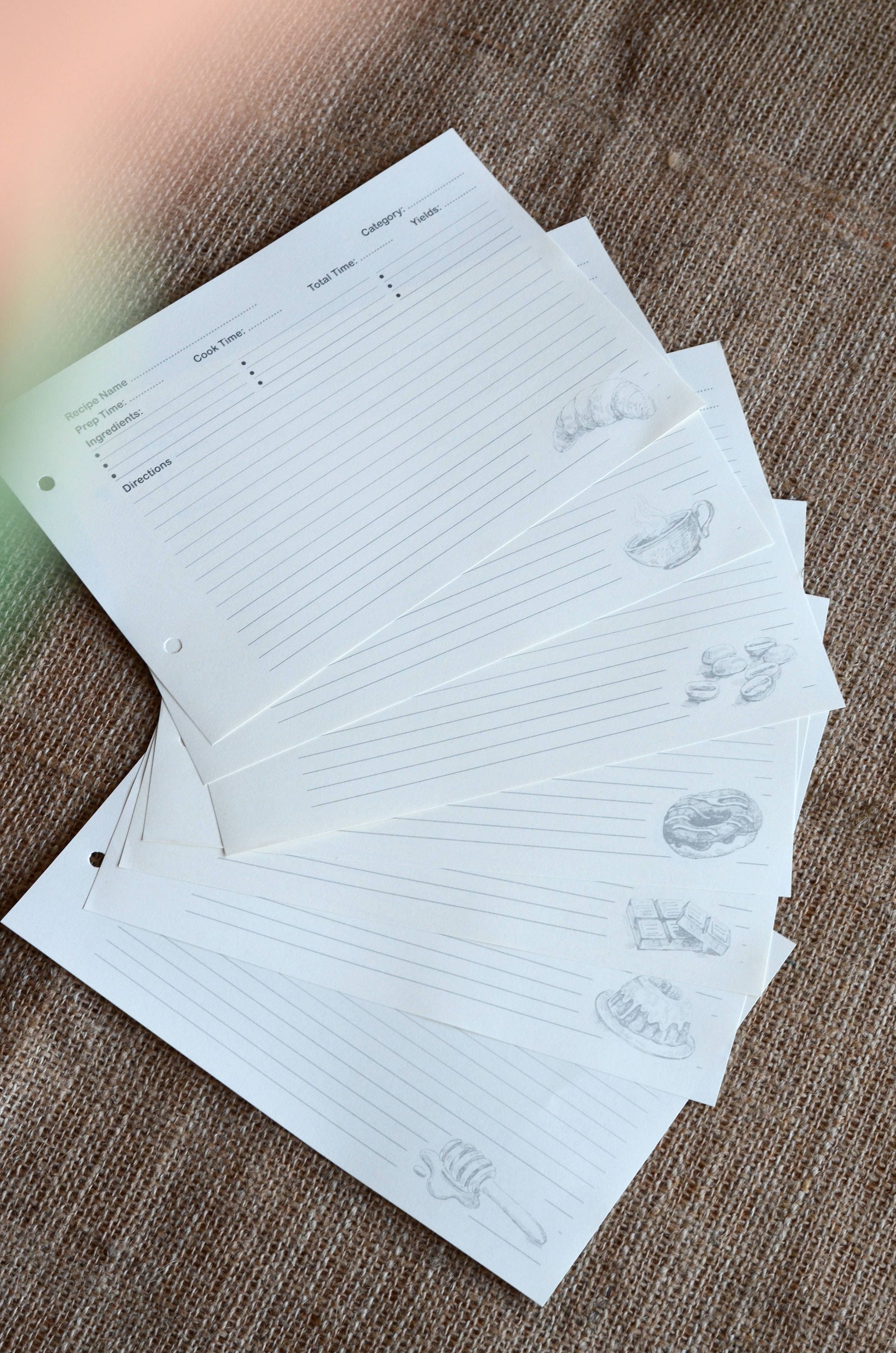 Custom recipe journal Gift for mom recipe book chef | Etsy