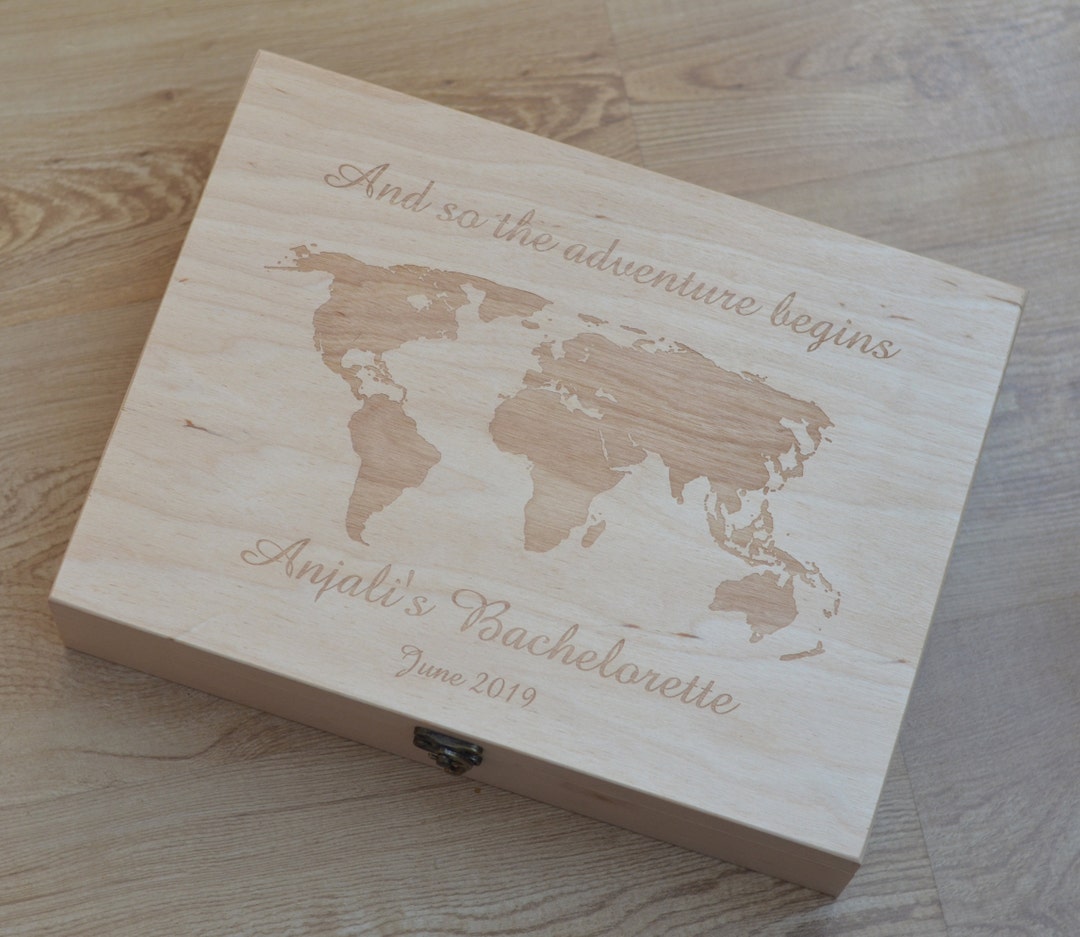 Personalised Couples Travel Memory Box Personalized Keepsake - Etsy