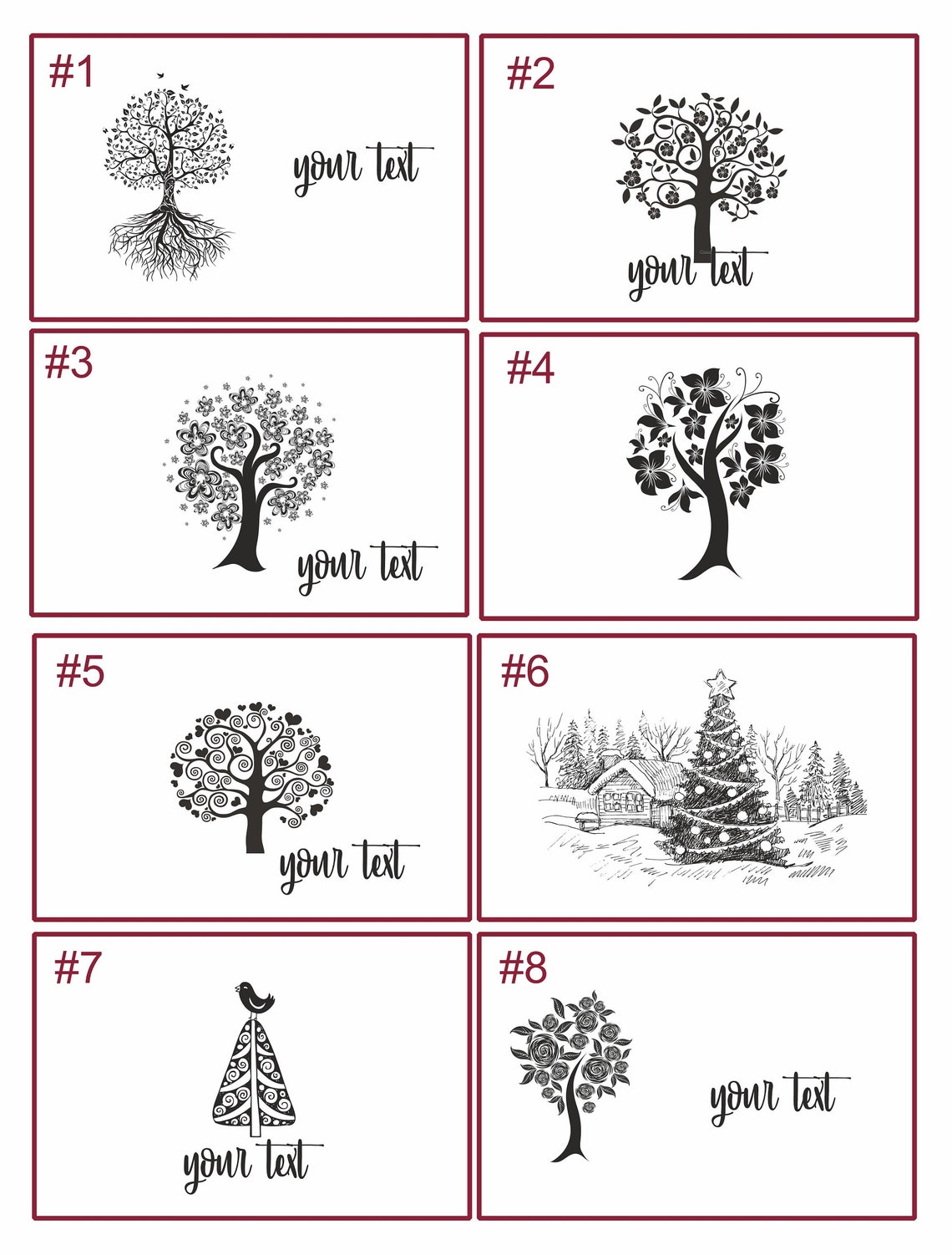 Custom Engraved Tea Box Tree of Life With Flower Wood - Etsy