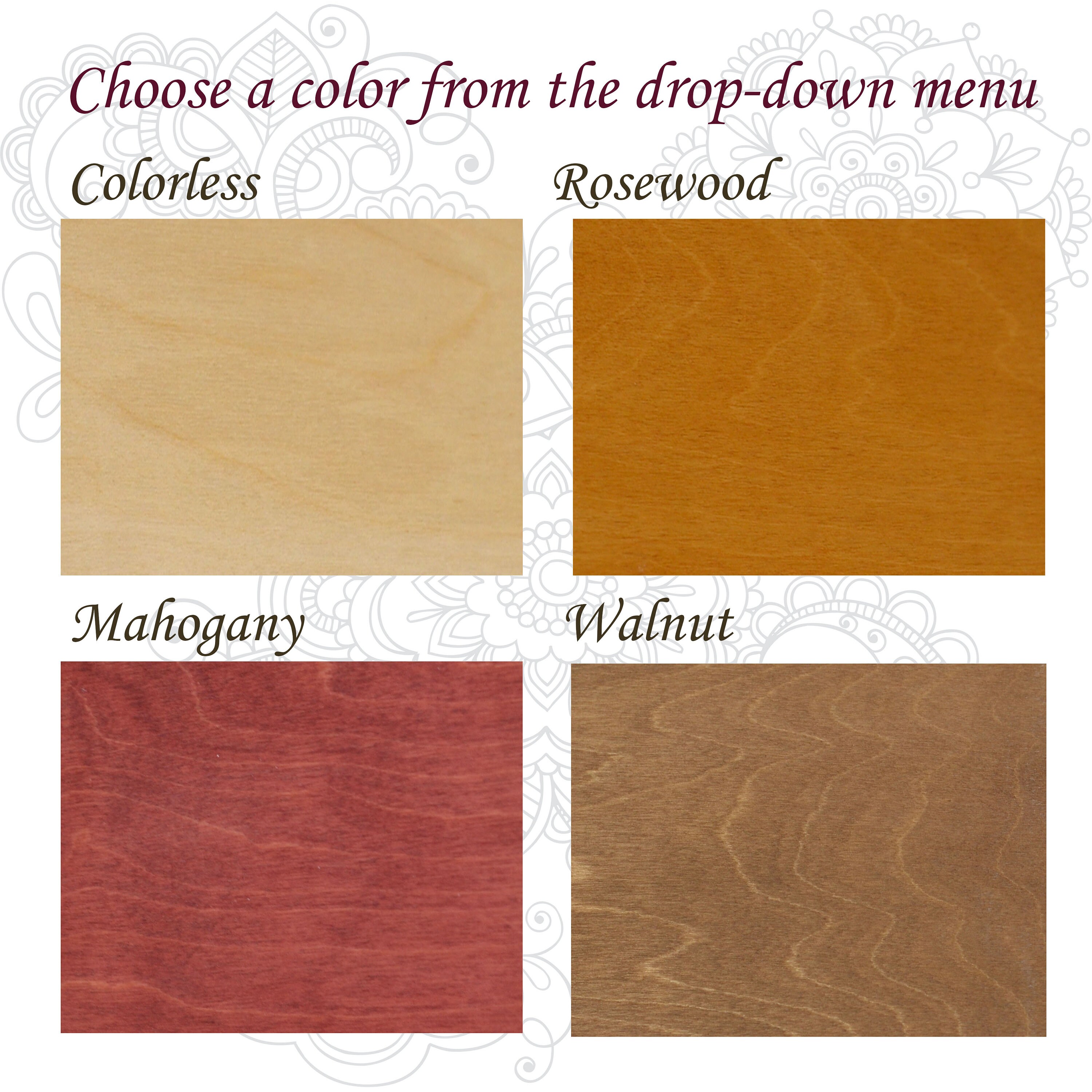 Custom Engraved Tea Box Tree of Life With Flower Wood - Etsy