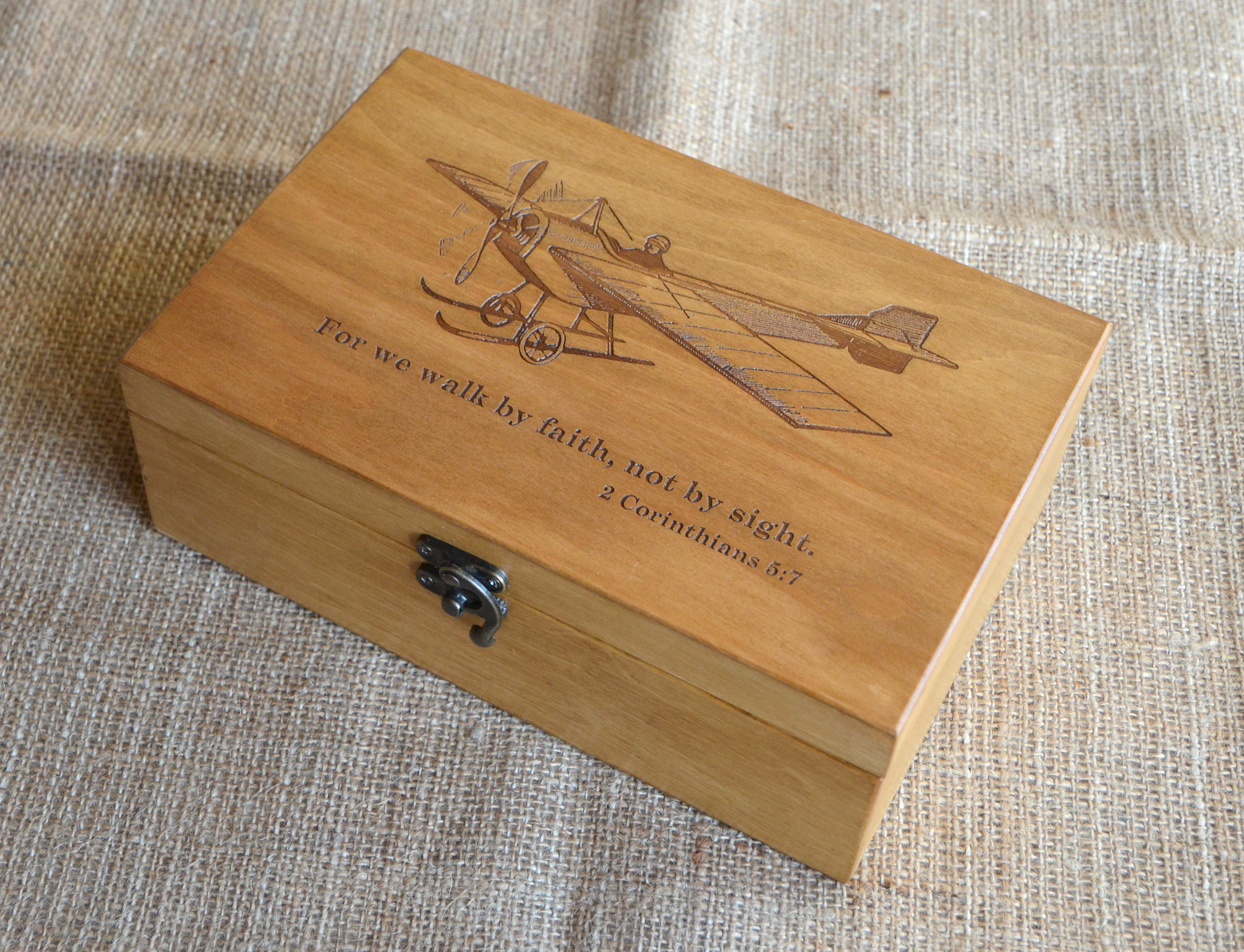 Custom Wooden Storage Box, Valentine's Day Gift, Personalized Engraved ...