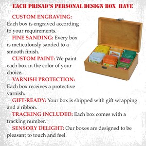 Customized Tea Box Engraved Tea Chest, Personalized Tea Storage Box ...