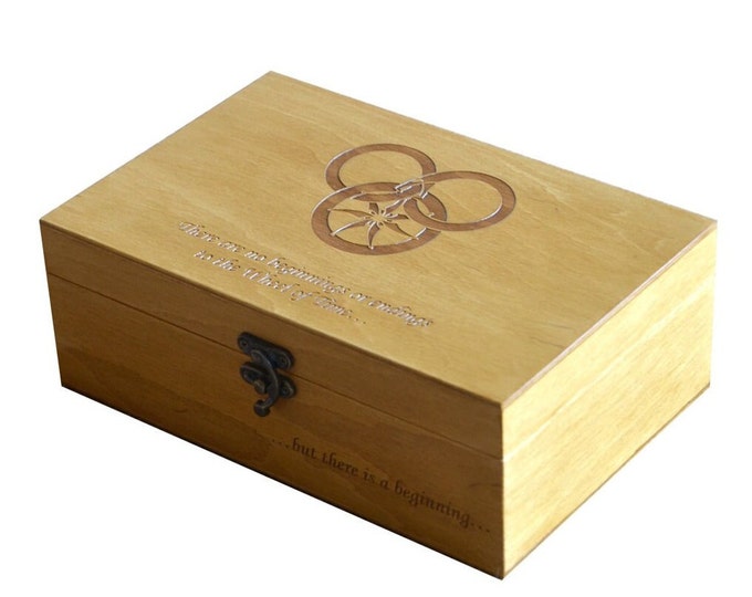 The Wheel of Time Tea Box Tea Chest Engraved Wooden Tea Box With Wheel ...