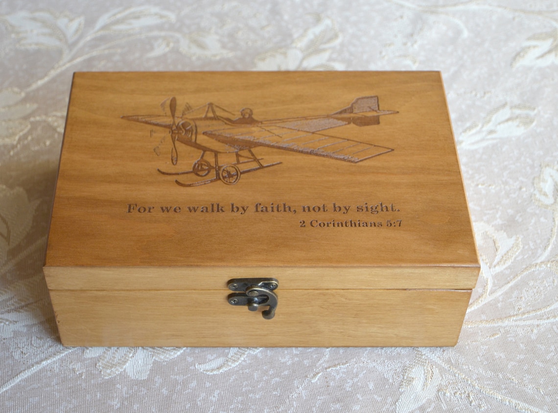 Custom Wooden Storage Box, Valentine's Day Gift, Personalized Engraved ...