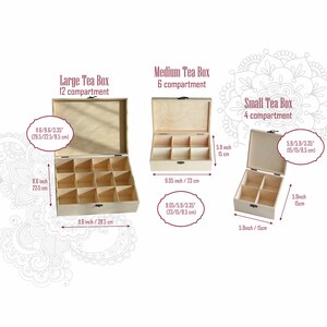 Custom Engraved Tea Box With Monogram Personalized Tea Box - Etsy