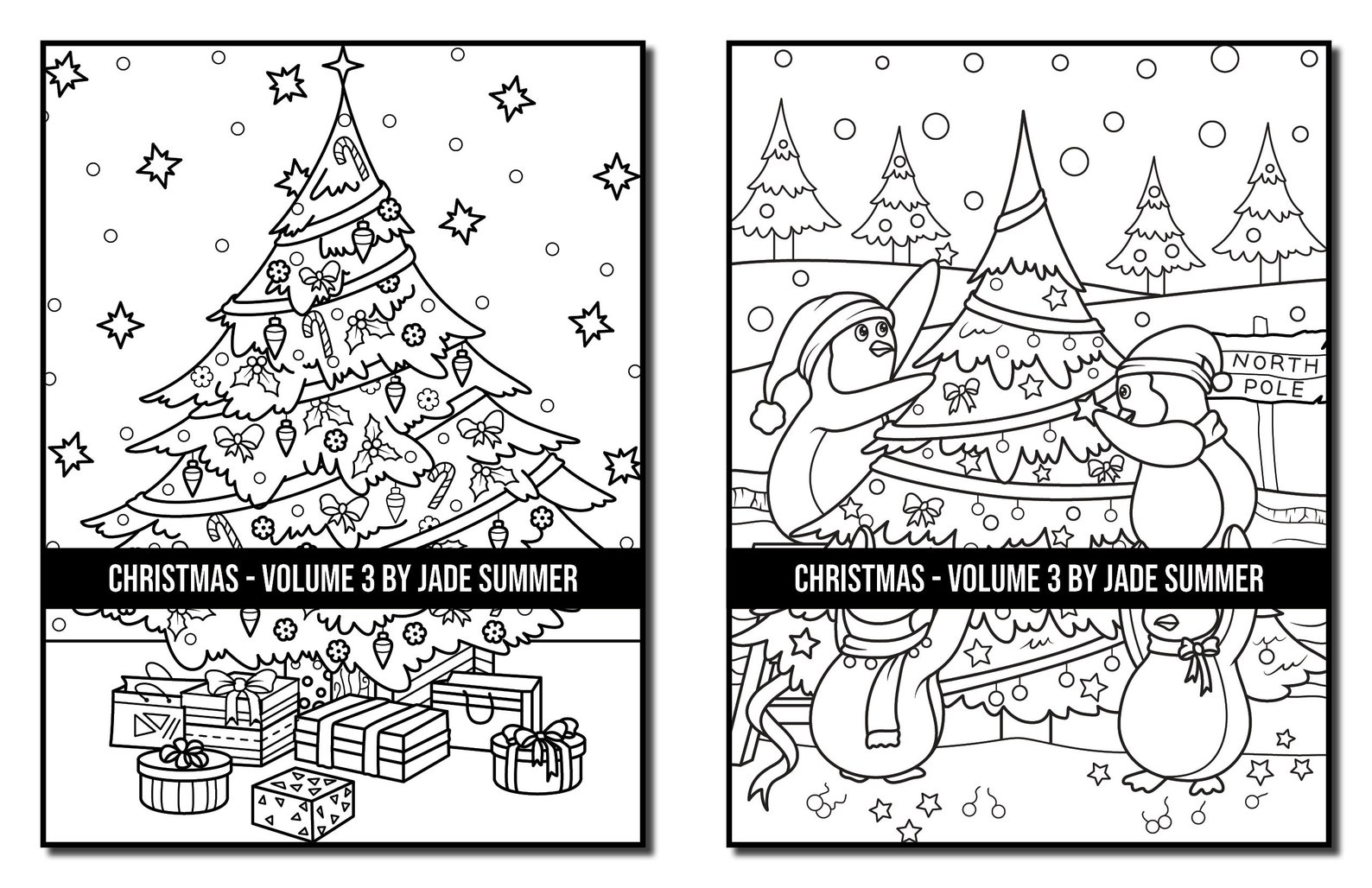Coloring Pages: Christmas Coloring Book 3 Adult Coloring - Etsy