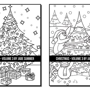 Coloring Pages: Christmas Coloring Book 3 Adult Coloring Book by Jade ...