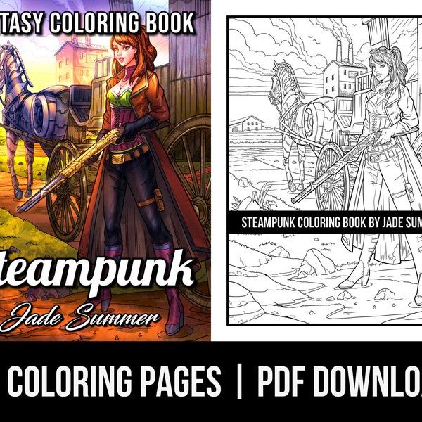 Jade Summer Coloring Book - Etsy