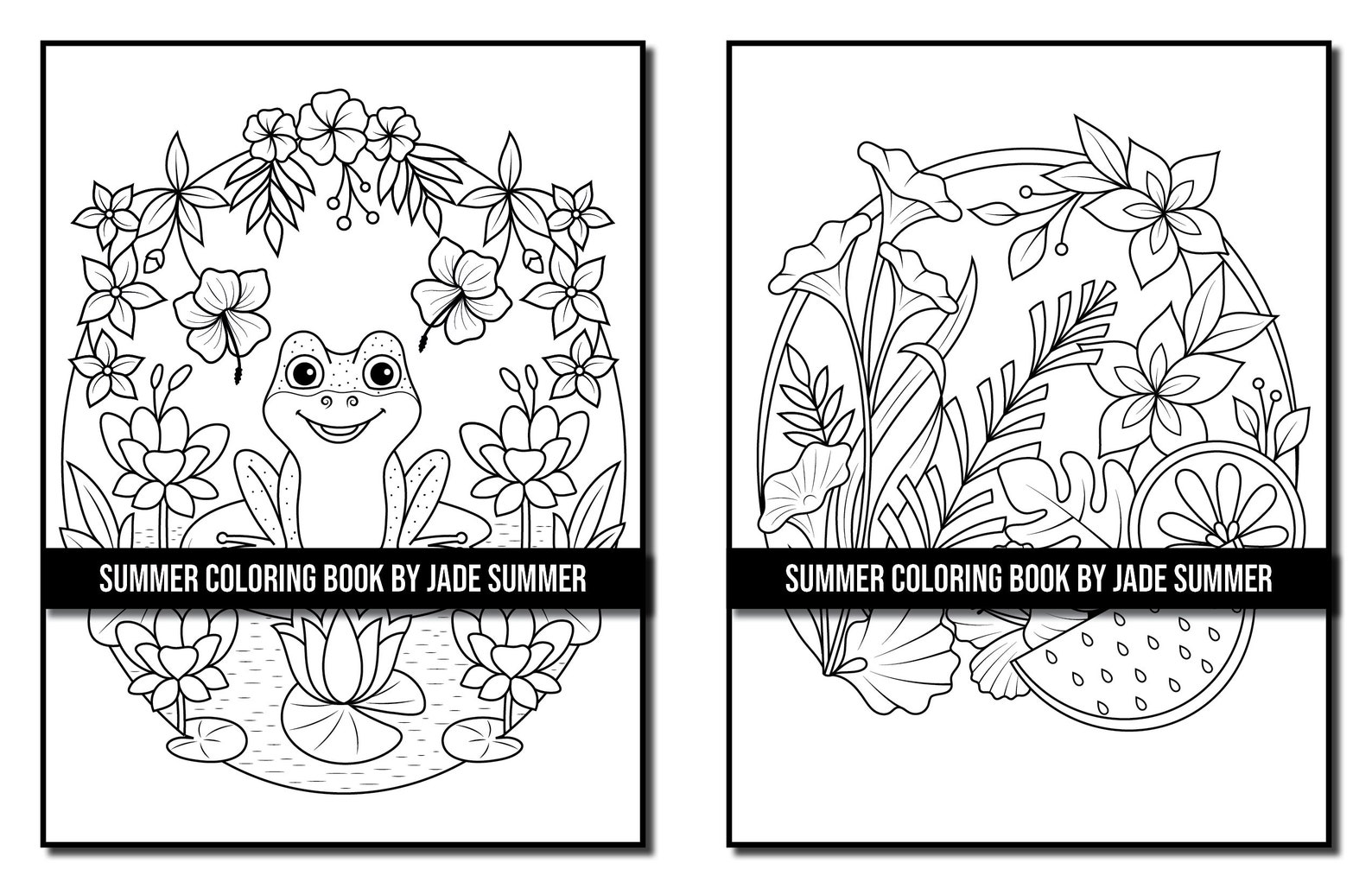 Coloring Pages: Summer Adult Coloring Book by Jade Summer 25 - Etsy
