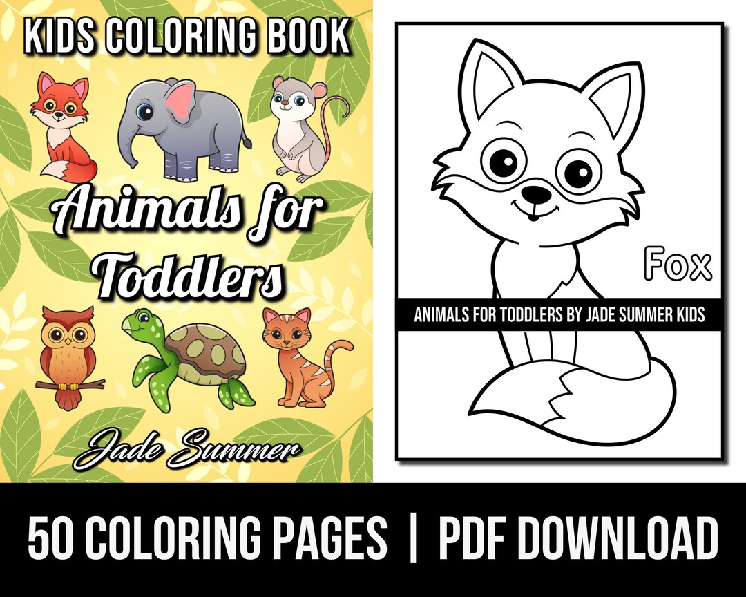 Toddler Coloring Pages: Animals for Toddlers by Jade Summer Kids ...