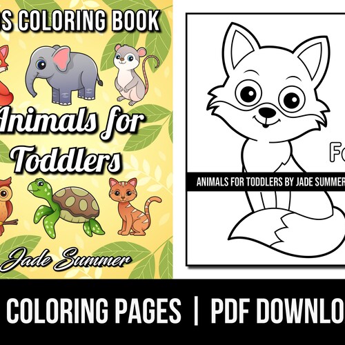 62 Printable Coloring Pages for Kids Toddlers Preschoolers - Etsy