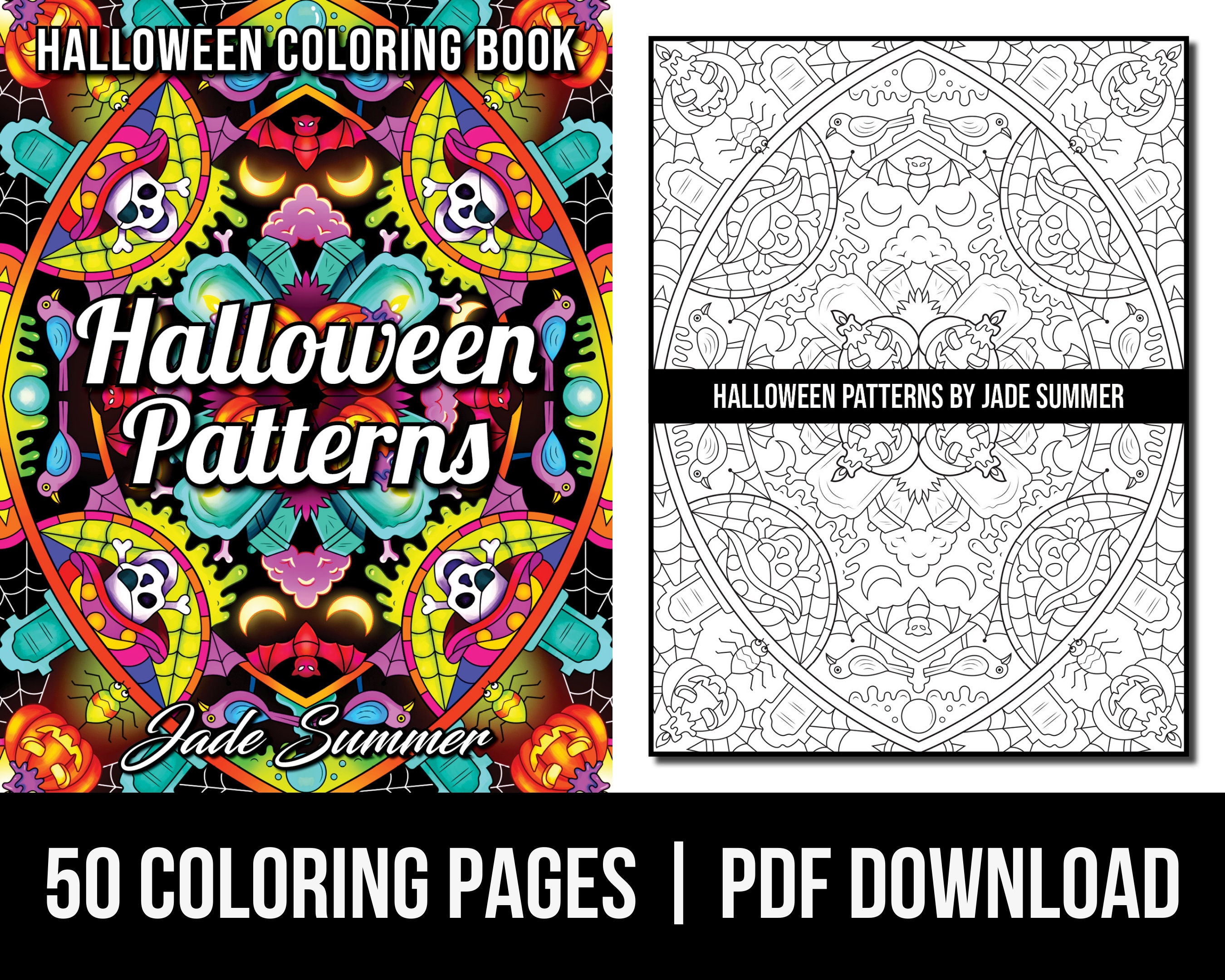 Halloween Designs Coloring Pages Booklets