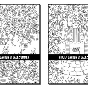 Nature Coloring Pages: Hidden Garden Adult Coloring Book by Jade Summer ...