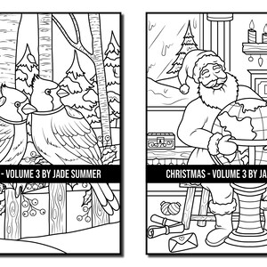 Coloring Pages: Christmas Coloring Book 3 Adult Coloring Book by Jade ...