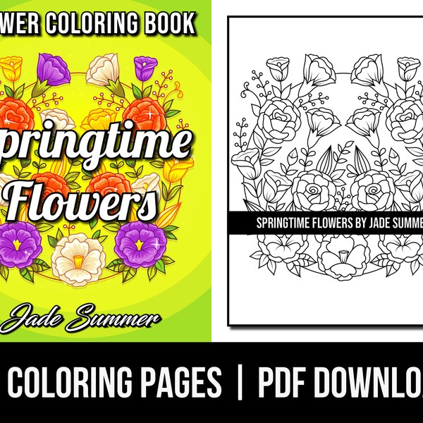 Printable Spring Coloring Page, Happy Spring Coloring Activity ...