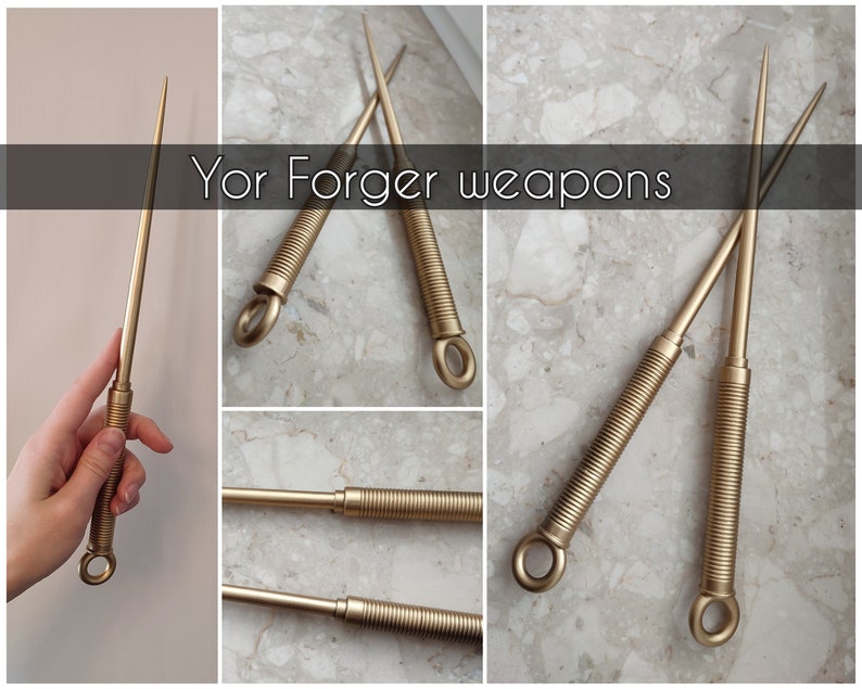 Yor Forger Spy X Family Cosplay Weapons Prop Set and Earrings - Etsy