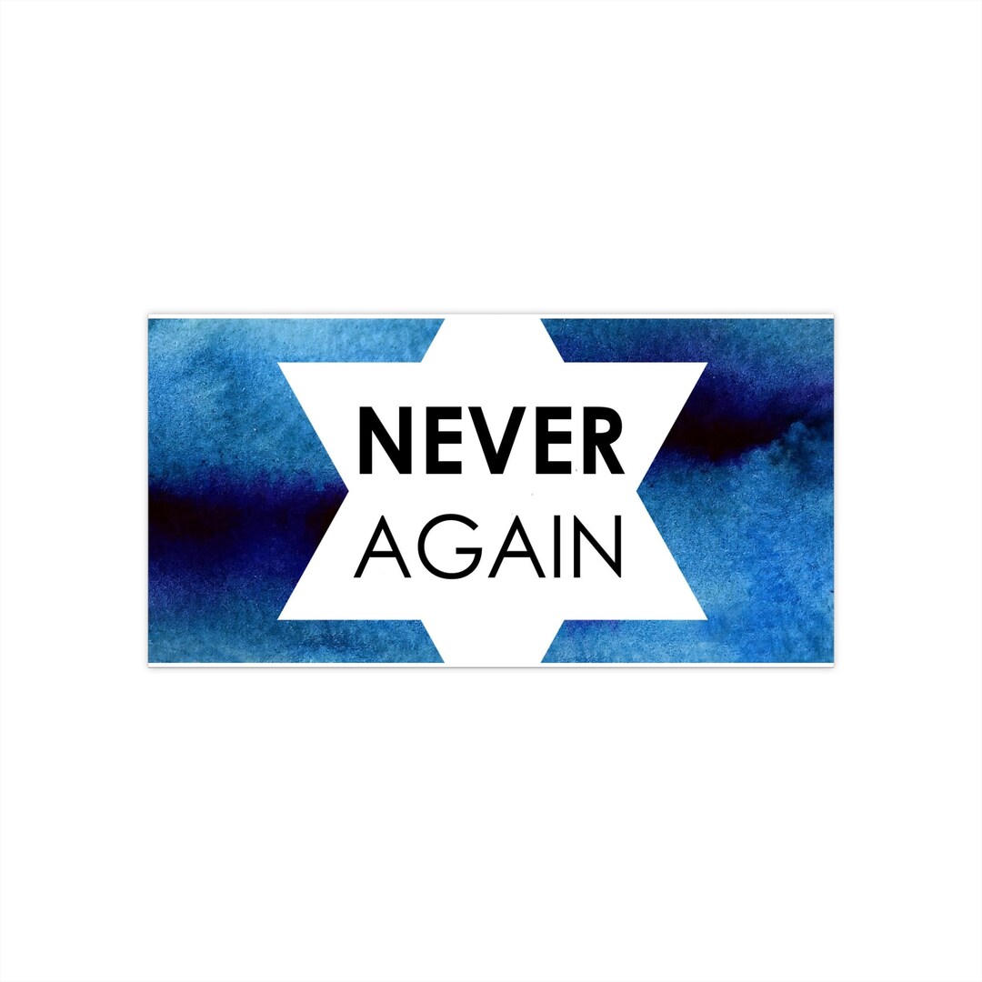 NEVER Again Bumper Stickers Show Your Support for Israel - Etsy