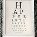 Printable Happy Birthday Card Eye Chart Humoristic Birthday Card I ...
