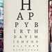 Printable Happy Birthday Card Eye Chart Humoristic Birthday Card I ...