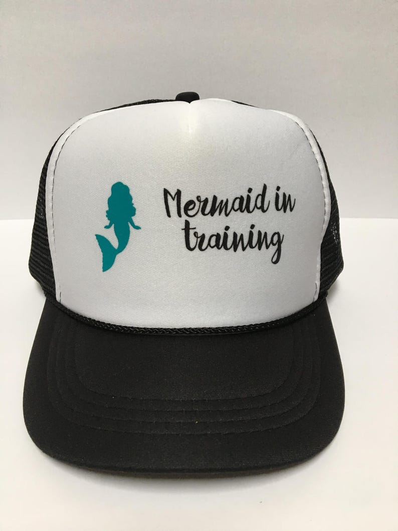 Mermaid Youth Hat, Mermaid in Training, Kids Mermaid Trucker Hat ...