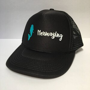 Mermazing Mermaid Youth Trucker Hat - Etsy