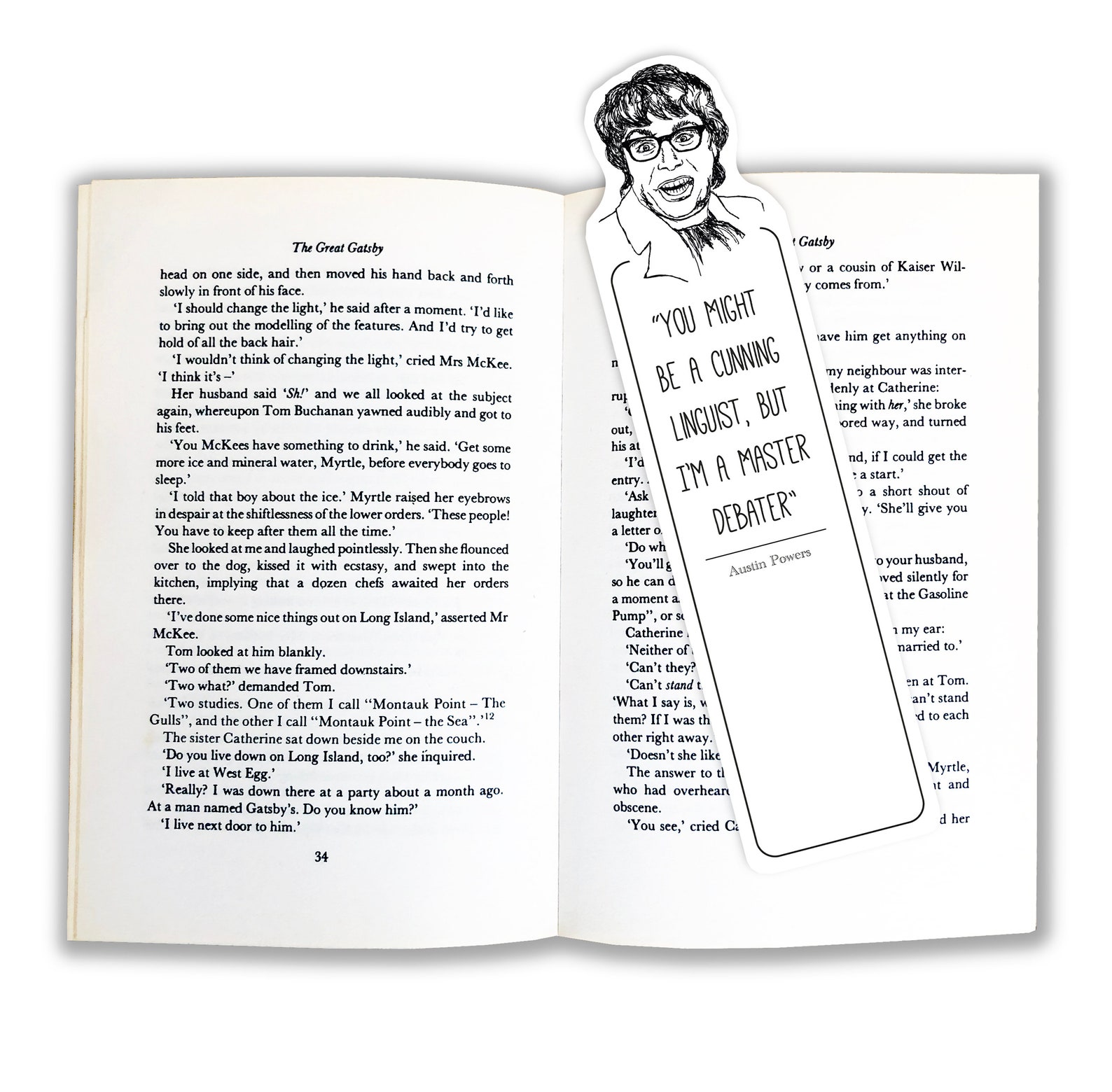 Austin Powers Book Mark - Etsy