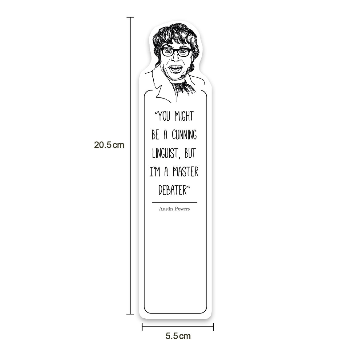 Austin Powers Book Mark - Etsy