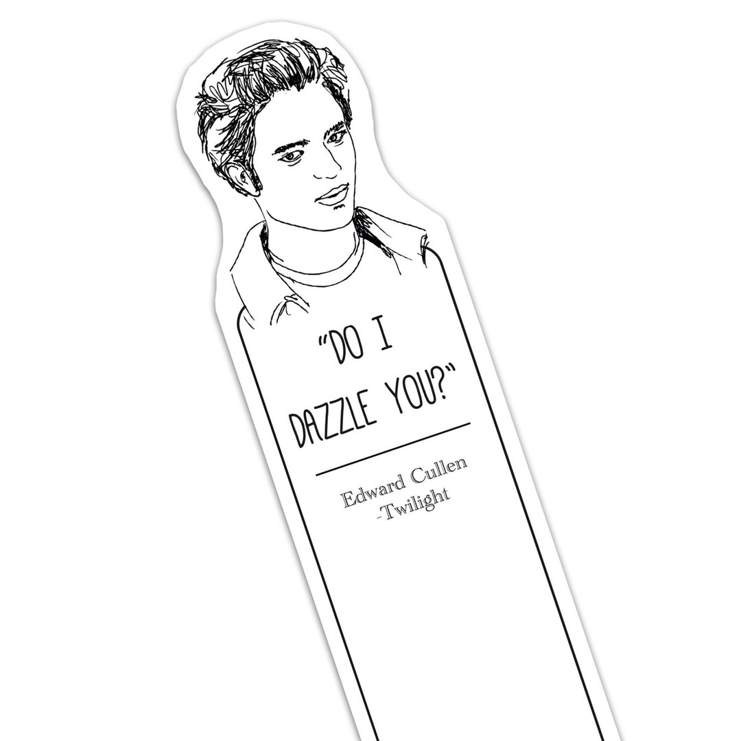 Edward Cullen Twilight Funny Bookmark - Etsy